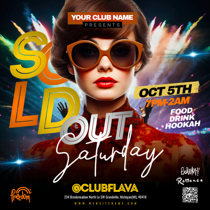 sold out friday Template | PosterMyWall