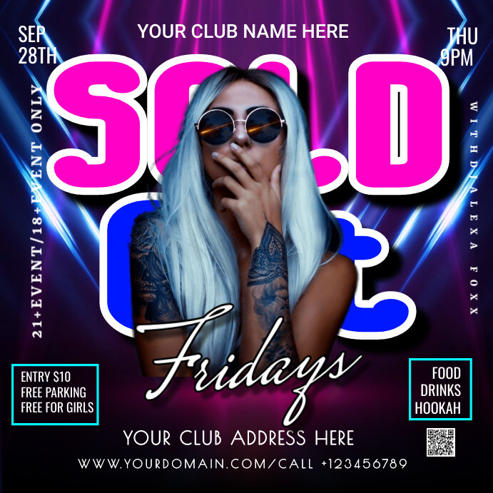 SOLD OUT FRIDAY Template | PosterMyWall