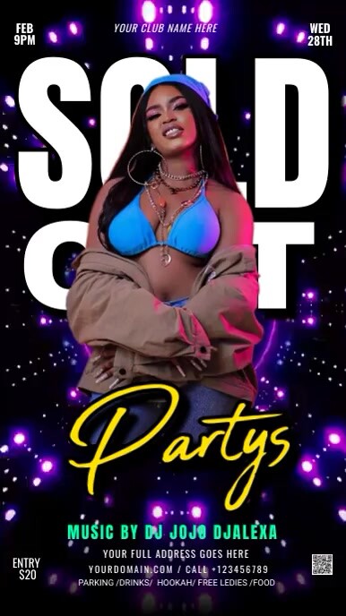 SOLD OUT PARTY Template | PosterMyWall