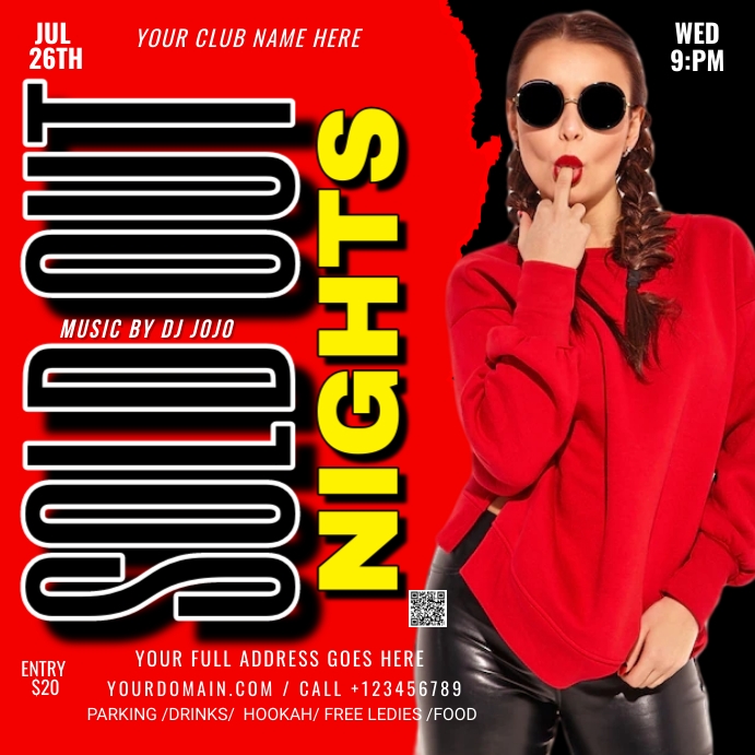 Plantilla de SOLD OUT PARTY | PosterMyWall