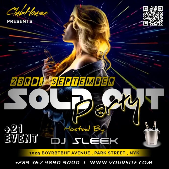 SOLD OUT PARTY FLYER TEMPLATE | PosterMyWall