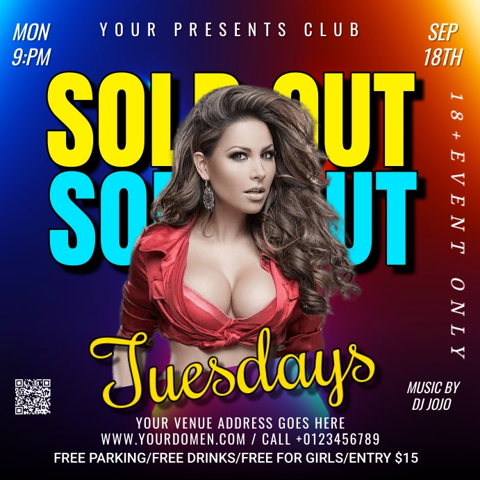 Copy of SOLD OUT Tuesday | PosterMyWall