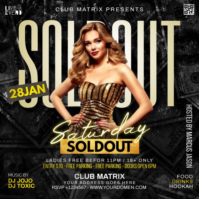 Soldout saturdays Template | PosterMyWall