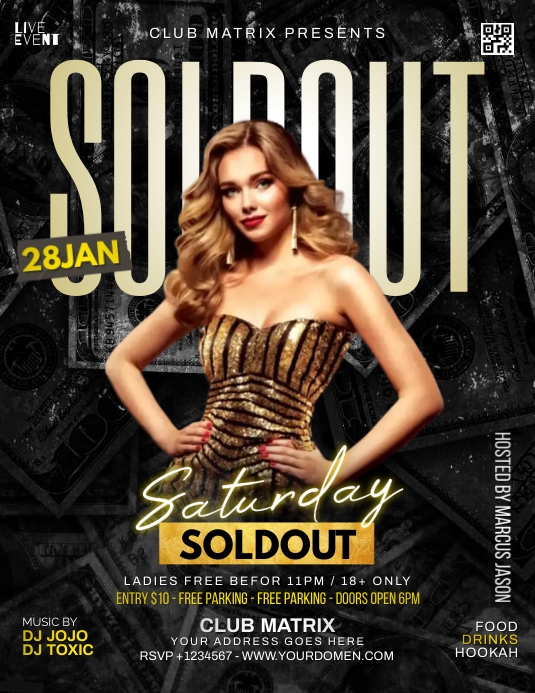 Soldout saturdays Template | PosterMyWall