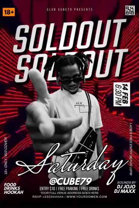 Soldout saturdays Template | PosterMyWall