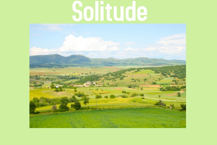 Solitude Template | PosterMyWall
