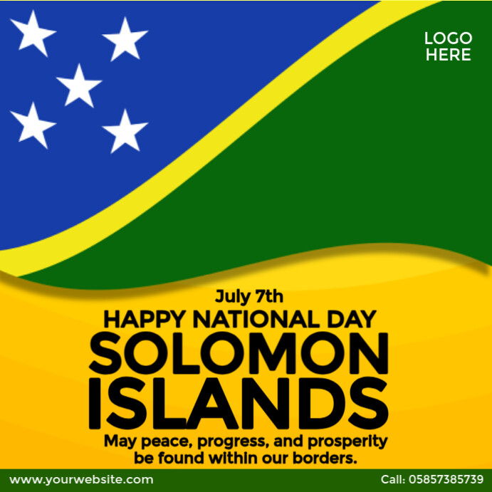 Copy of Solomon Islands Independence Day | PosterMyWall