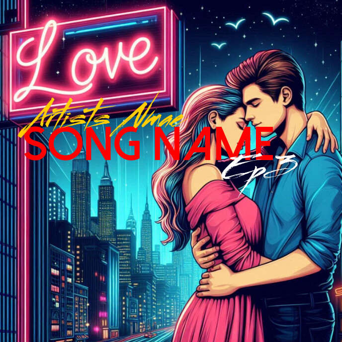 Song Album Cover Album Cover Modelo | PosterMyWall