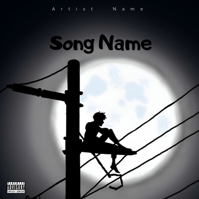 Song Album Cover black Template | PosterMyWall