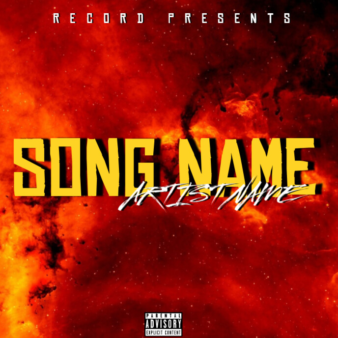 Song Album Cover Template | PosterMyWall