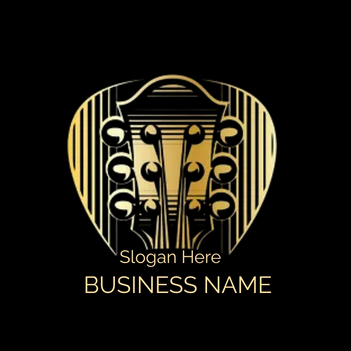 song logo, hip-hop logo , gold music logo, st Template | PosterMyWall
