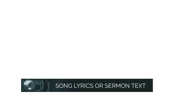 song lyrics or sermon text lower thirds Template | PosterMyWall