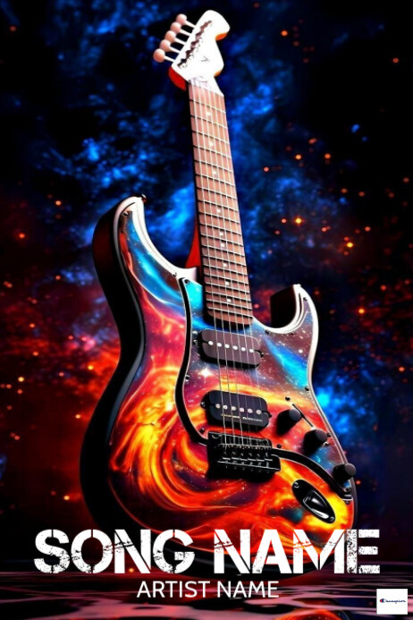SONG MUSIC GUITAR ALBUM COVER ART DESIGN Template | PosterMyWall