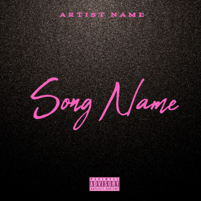 Song Name Album Cover Modelo | PosterMyWall
