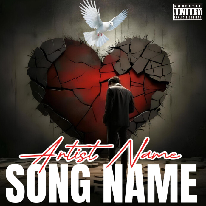 Song Name Album Cover Instagram Post Template | PosterMyWall