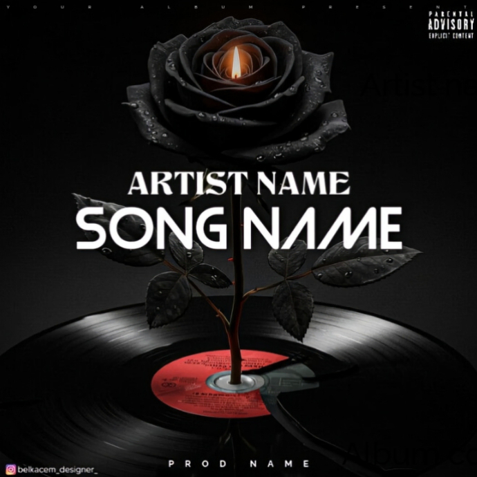 Song name and artist name album cover design Template | PosterMyWall