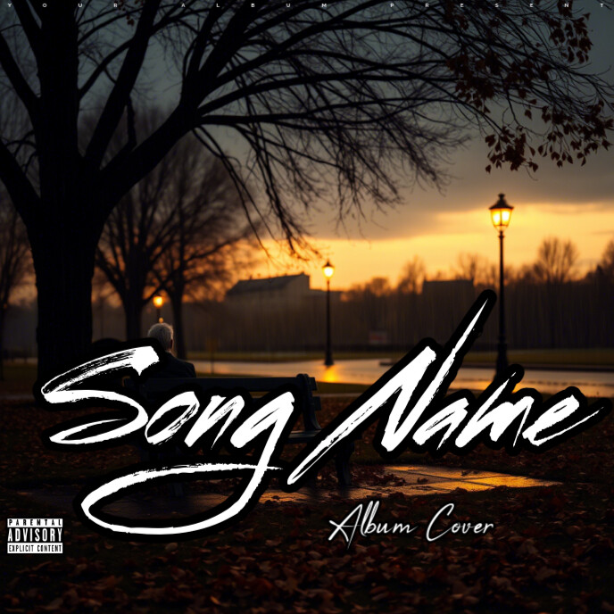 Song Name and artist name album cover design Template | PosterMyWall