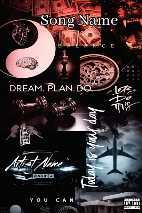 Song name and artist name album cover design Template | PosterMyWall