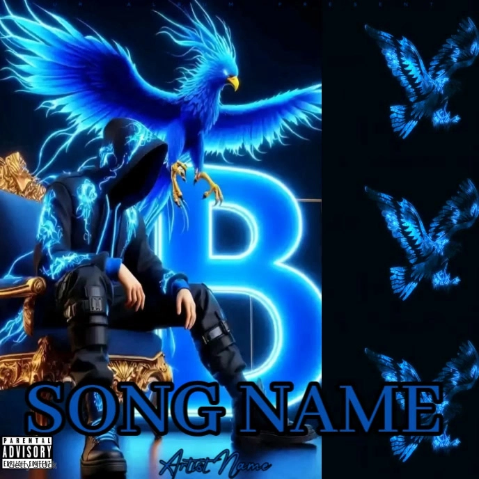 Song name and artist name album cover design Template | PosterMyWall