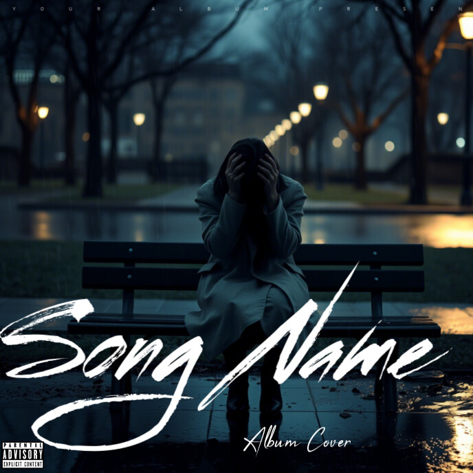 Plantilla de Song name and artist name album cover design | PosterMyWall