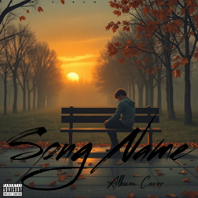 Copy of Song name and artist name album cover design | PosterMyWall