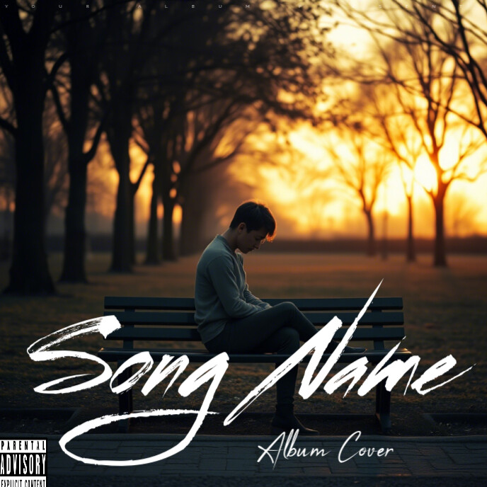 Copy of Song name and artist name album cover design | PosterMyWall