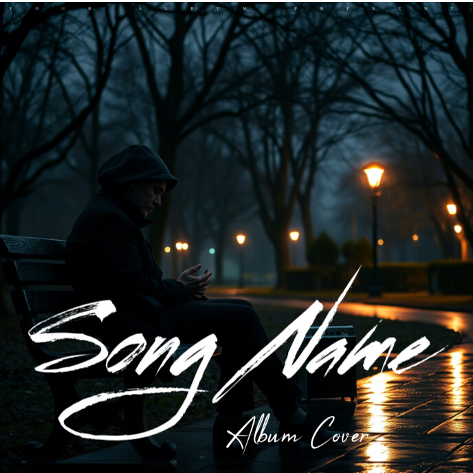 Song name and artist name album cover design Template | PosterMyWall