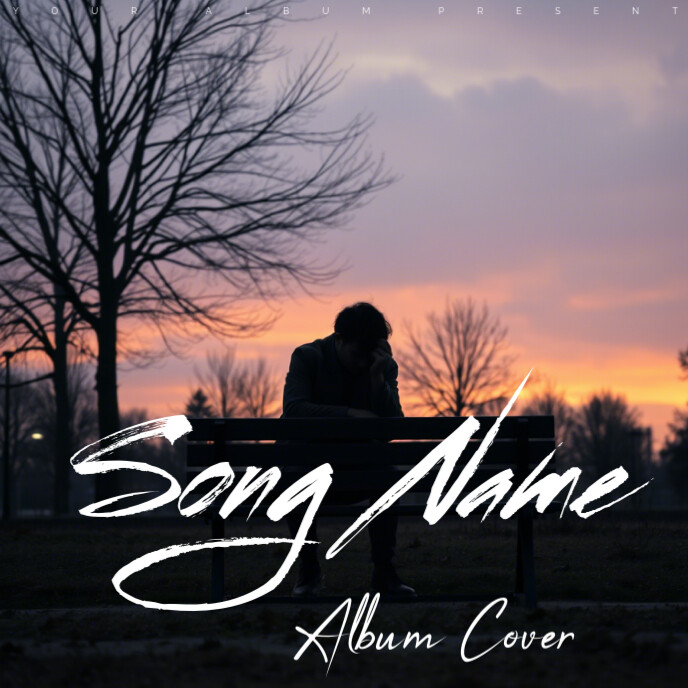 Song name and artist name album cover design Template | PosterMyWall
