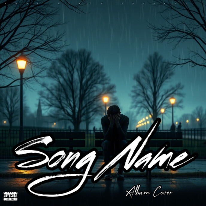 Plantilla de Song name and artist name album cover design | PosterMyWall