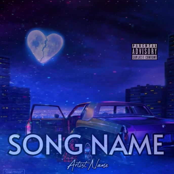 Song name and artist name album cover design Template | PosterMyWall