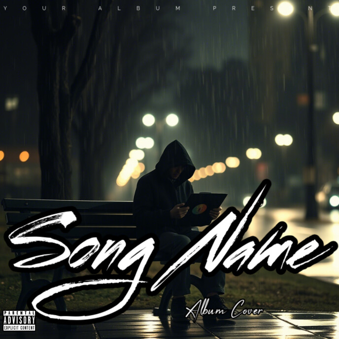 Song name and artist name album cover design Template | PosterMyWall