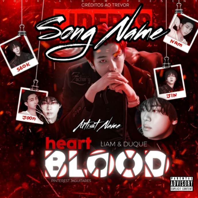 Song name and artist name album cover design Template | PosterMyWall