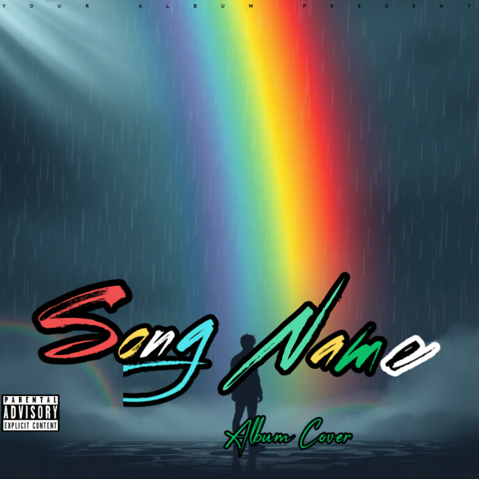 Plantilla de Song name and artist name album cover design | PosterMyWall