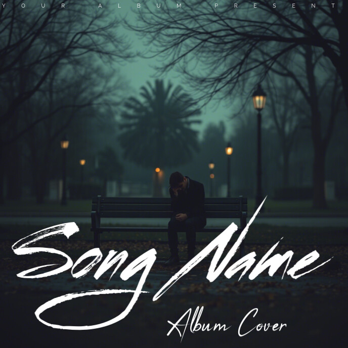 Song name and artist name album cover design templaat | PosterMyWall