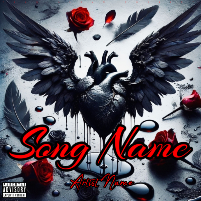 Song name and artist name album cover design Template | PosterMyWall