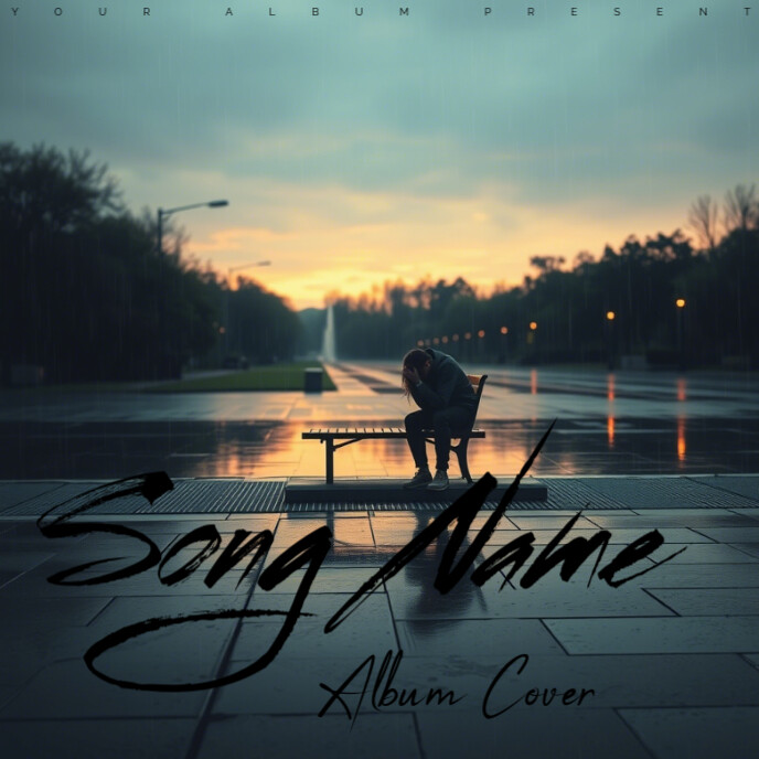Song name and Artist name album cover design Template | PosterMyWall