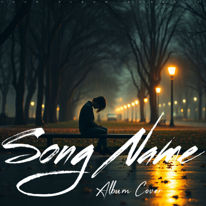 Song name and artist name album cover design Template | PosterMyWall