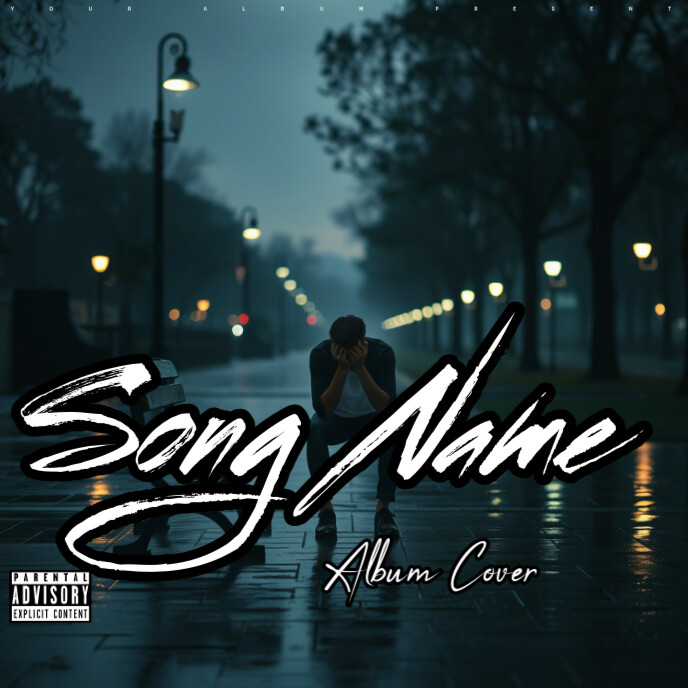 Copy of Song name and artist name album cover design | PosterMyWall