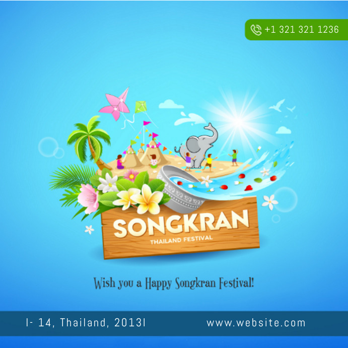 Songkran Template | PosterMyWall