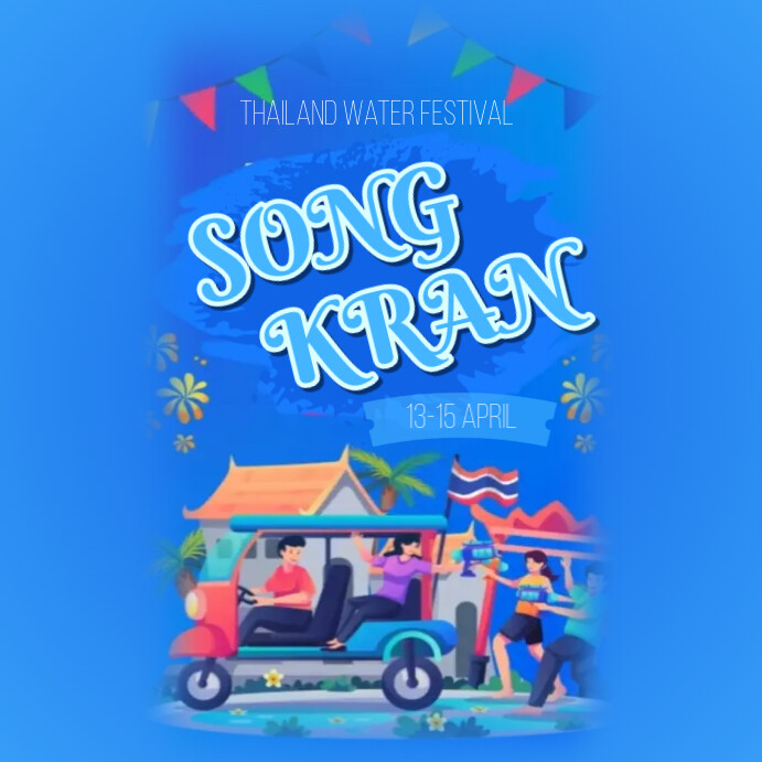 Songkran Thailand Template | PosterMyWall