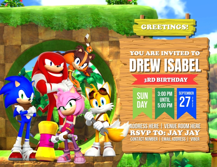 Copy of Sonic | PosterMyWall