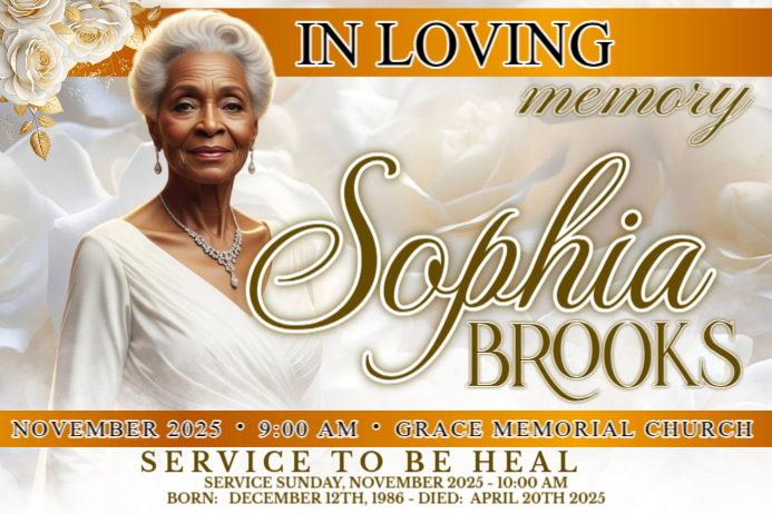 Sophia Brooks: Forever in Our Hearts Template | PosterMyWall