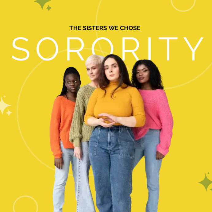 Sorority design template | PosterMyWall