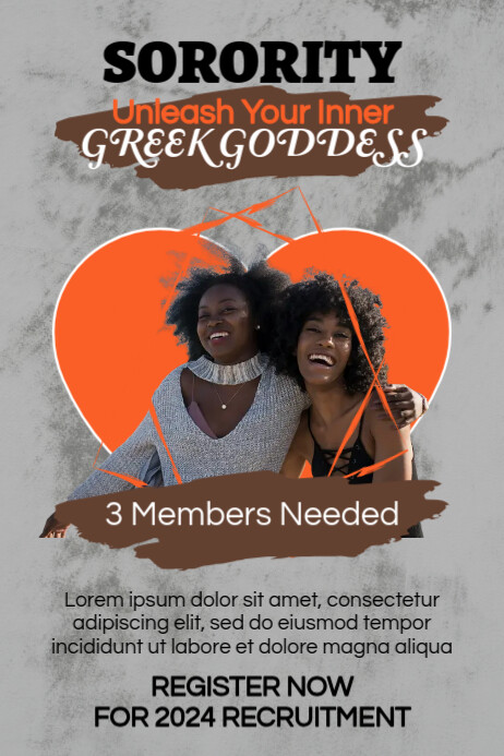 Copy of Sorority Recruitment Poster Template | PosterMyWall