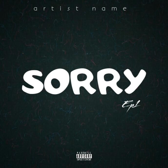 Copy of Sorry album cover | PosterMyWall