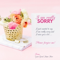 Sorry Greeting Card Template | PosterMyWall