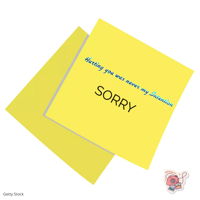 Plantilla de Sorry Instagram Post | PosterMyWall