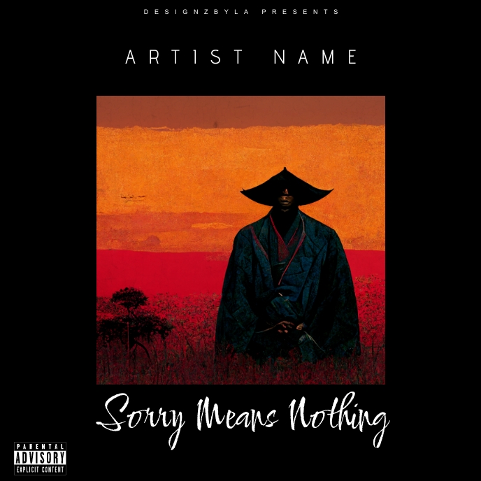 sorry means nothing-manga album cover design Template | PosterMyWall