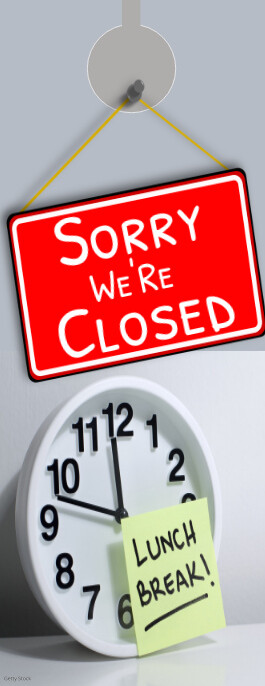 Sorry Out for Lunch Template | PosterMyWall