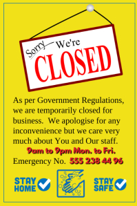 closed Template | PosterMyWall